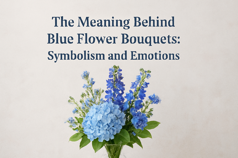 Blue Flower Bouquet Meaning & Emotions – Jerome Florists Inc