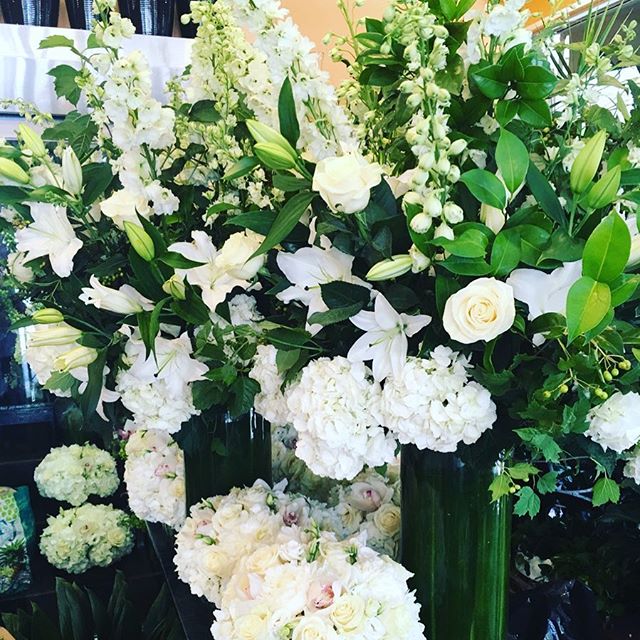 Coquette Arrangement: Hydrangea, Pink Roses & Cymbidium Orchids ...
